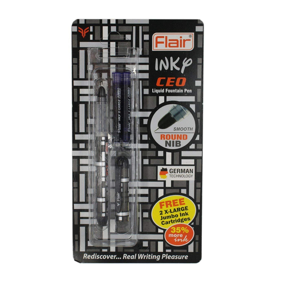 Flair Inky Series CEO Liquid Ink Fountain Pen Blister Pack - Free 2 Pi ...