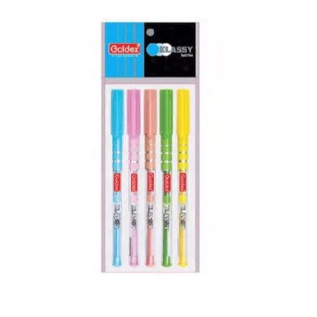 Goldex Klassy Blue Ballpoint Pen - Pack of 5 – Goyalbazaar