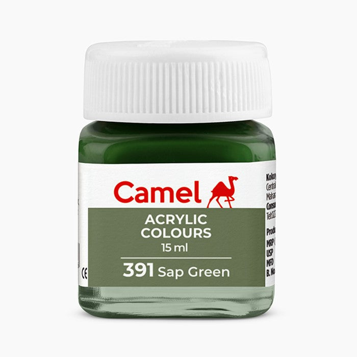Camel Acrylic Colours - Sap Green - 15 Ml – Goyalbazaar